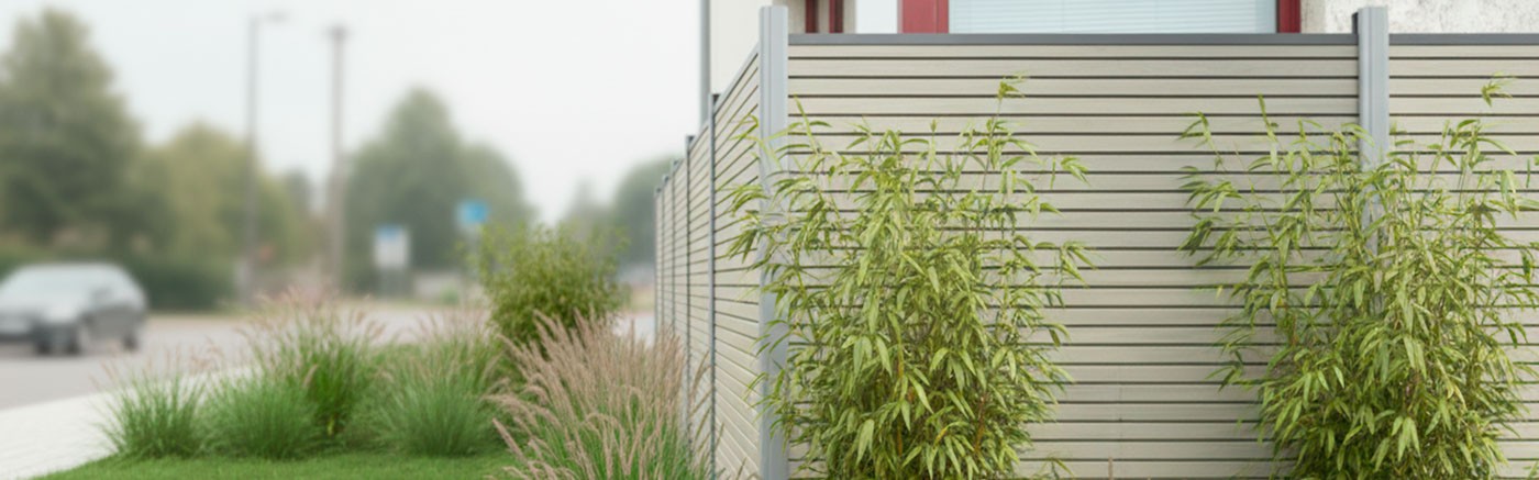 System NEO Platinum Sichtschutzzäune online kaufen | Gartenzaun24