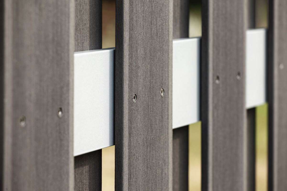 JUMBO WPC Anthrazit - Aluminium 95x179cm | Zaunelemente schmal | JUMBO ...