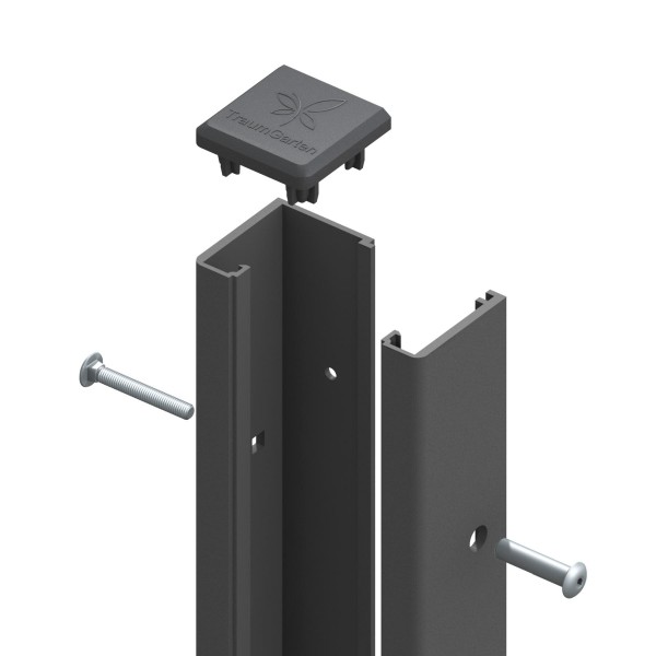 SYSTEM U-Klemmprofil, für System Glas und Board anthrazit | U ...